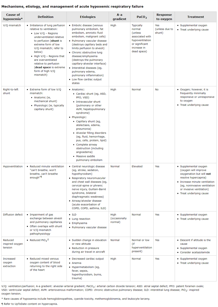Hipoxemia | Alteraciones de la Ventilación-Perfusión